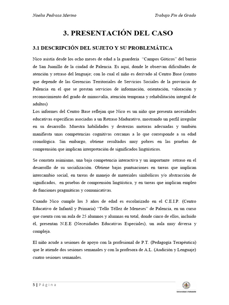 Caso Nico Hip | PDF | Educación primaria