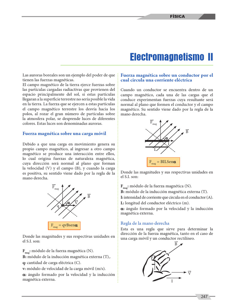 F - 4° Año - S6 - Electromagnetismo II | PDF | Inducción electromagnética | Campo magnético