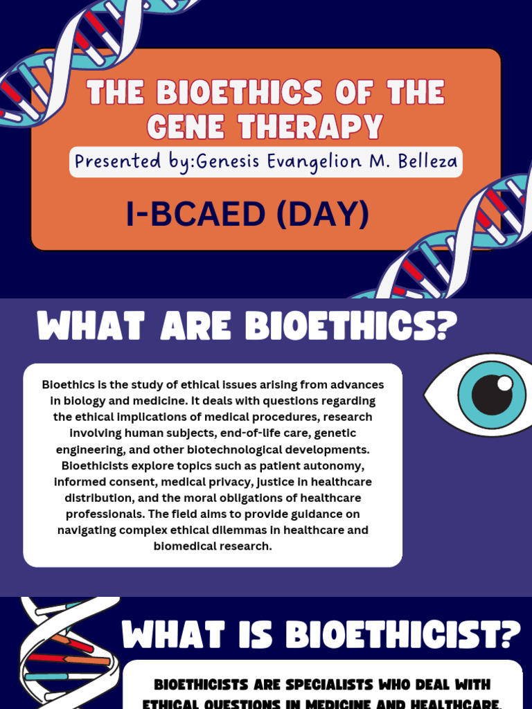 Genetics and Genes Science Presentation in Blue Orange Flat Graphic ...