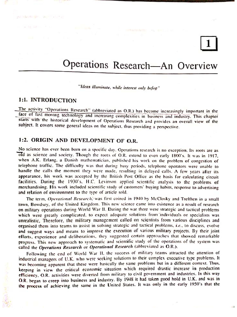 Operation Research | PDF