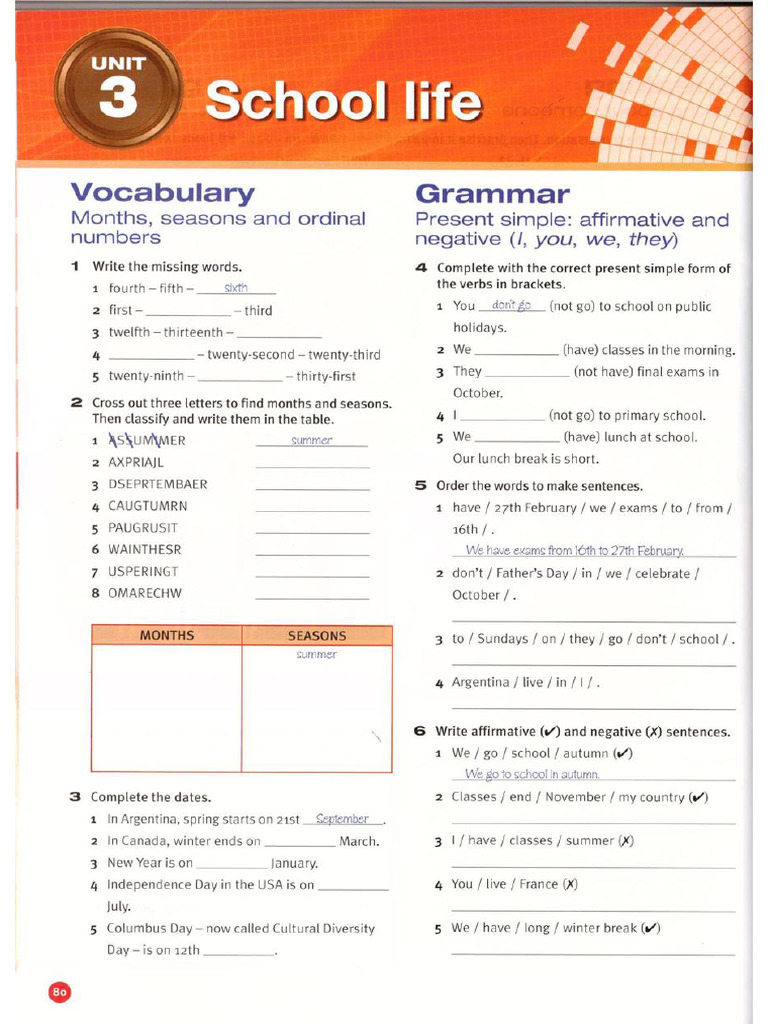 ON THE PULSE. Starter. WORKBOOK. Unit 3 | PDF