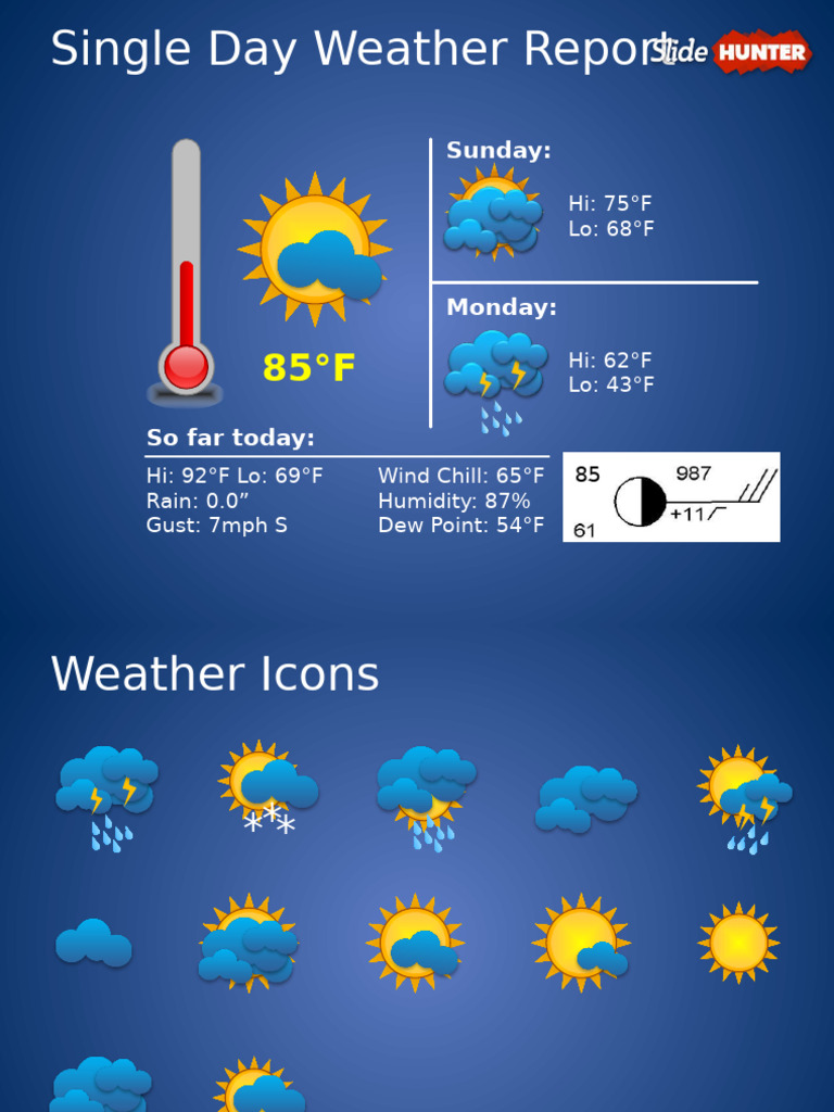 Weather Powerpoint Template 2 | PDF