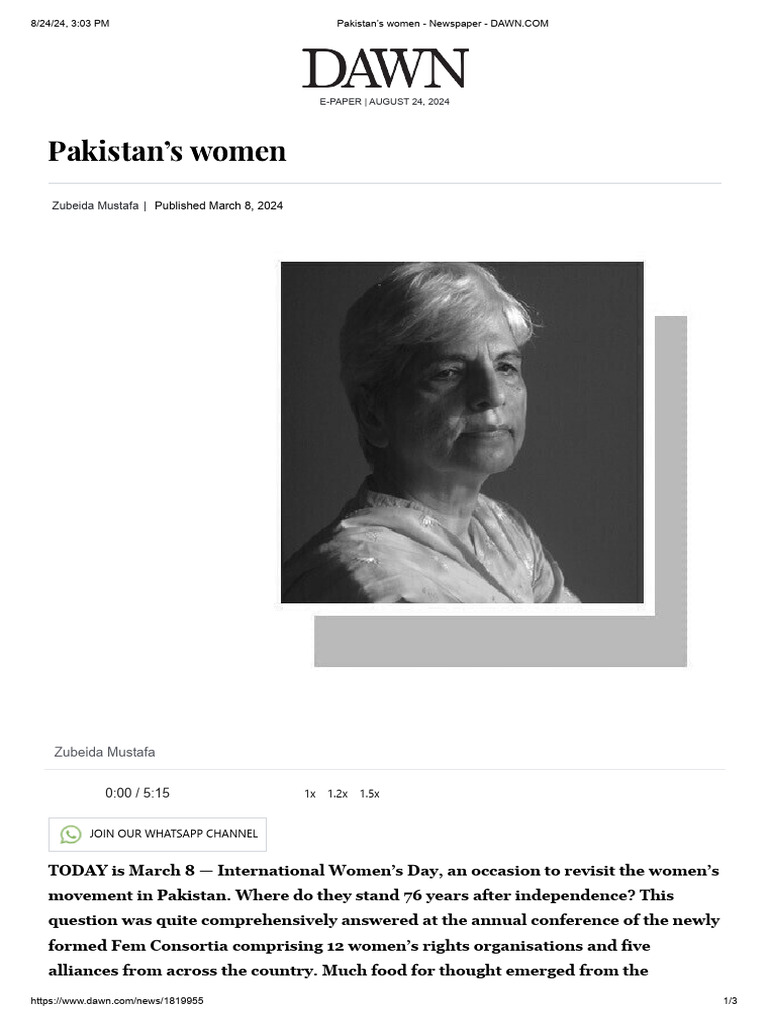 Pakistan’s women - Newspaper - DAWN.COM | PDF