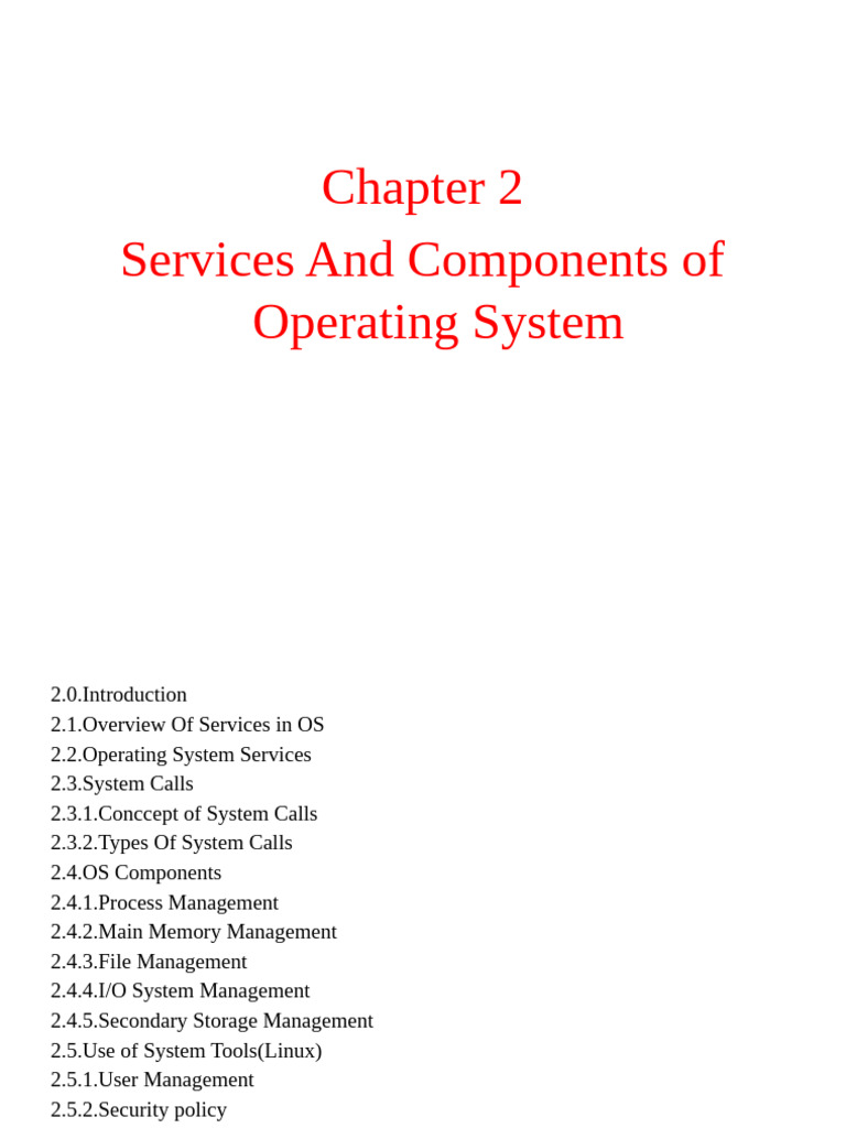 Osy Chapter2 | PDF | Operating System | Computer Data Storage