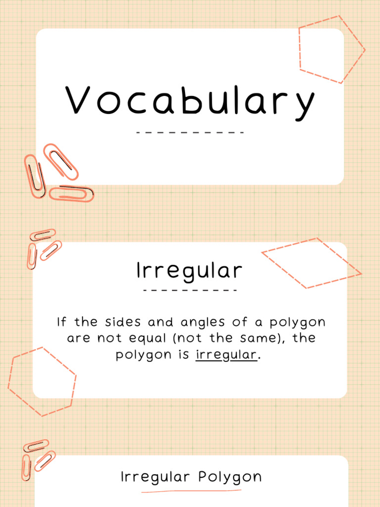 Regular Polygons Presentation in Beige White Illustrative Style PDF | PDF