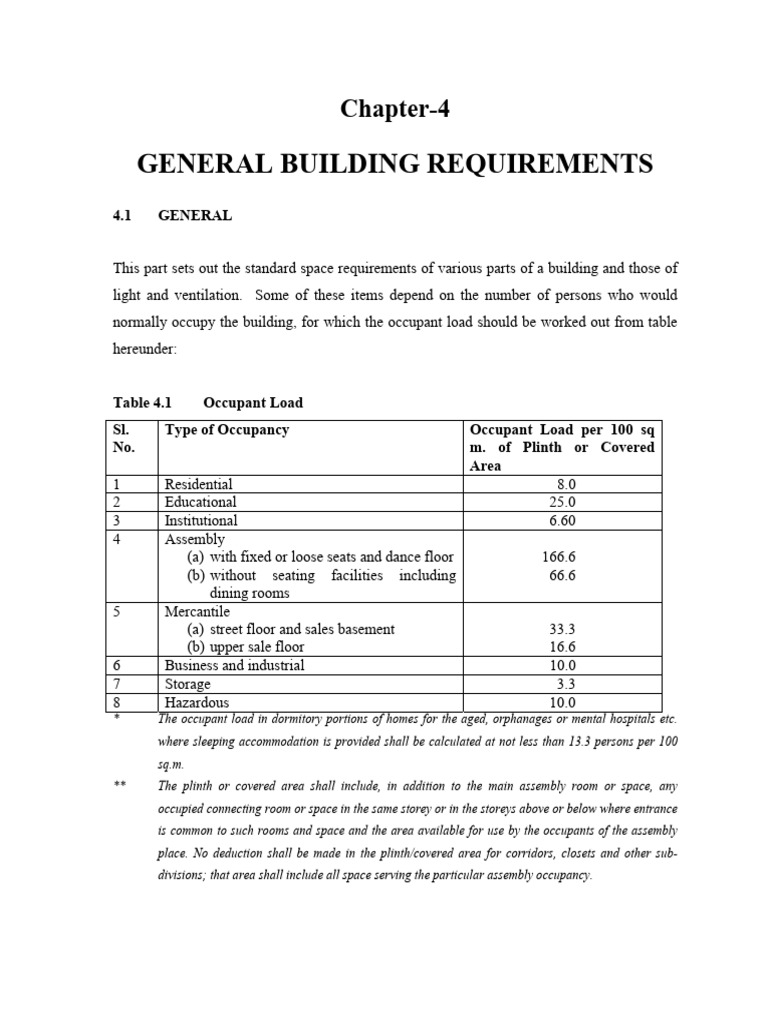 General Building Requirements Overview | PDF | Home & Garden
