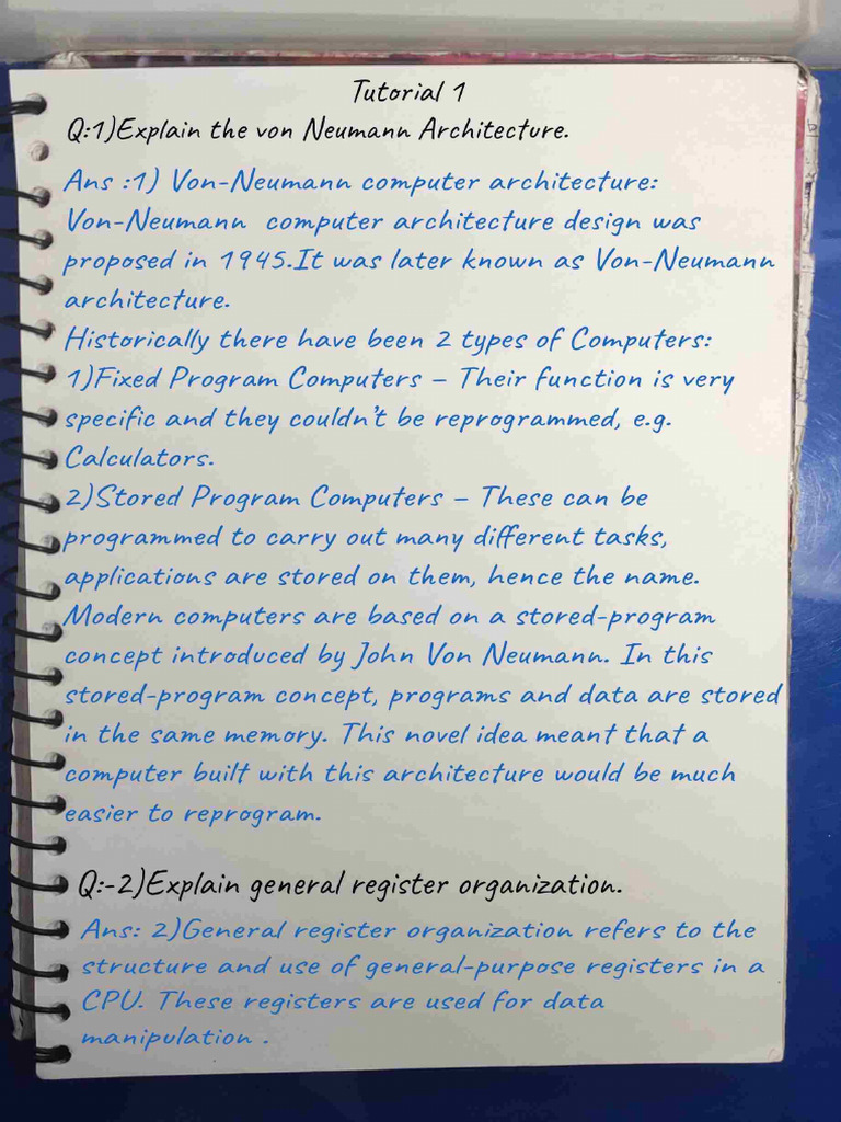 Assignment-1 (Organization and Architecture Ofujjhhh Computer) | PDF