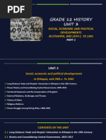 History Grade 11 Unit 3 | PDF | Ethiopia | Horn Of Africa