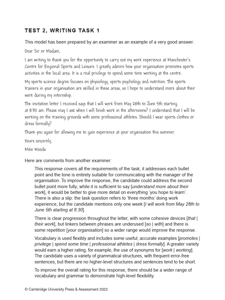 IELTS 18 Test 2 Writing Task 1 Sample | PDF | Learning | Linguistics