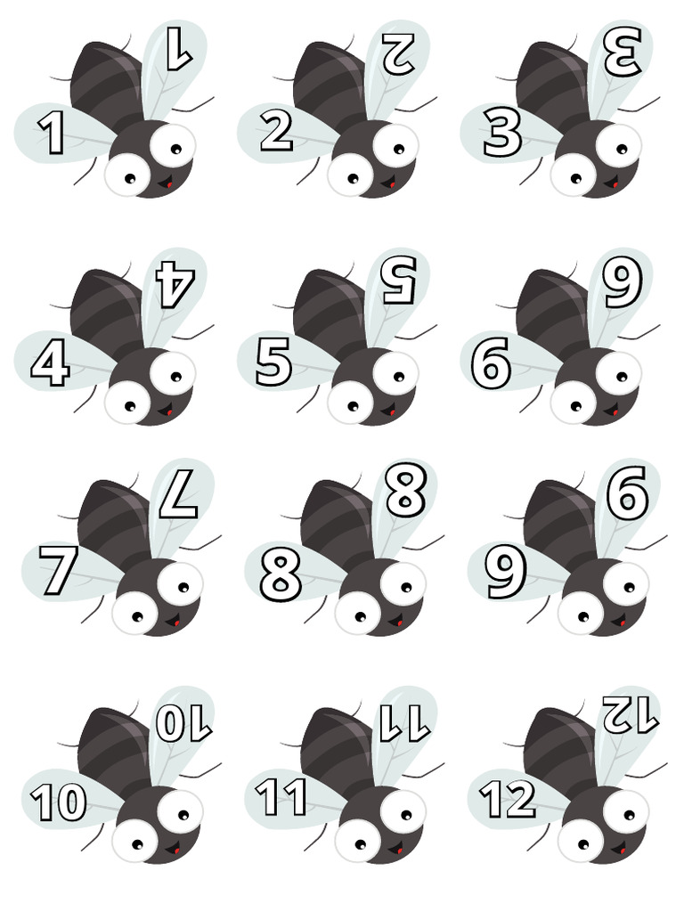 Les Mouches Fly Swat Numbers | PDF