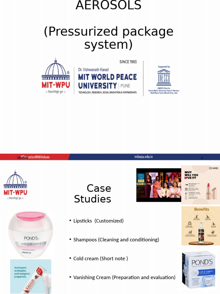 Aerosol Formulation | PDF | Dose (Biochemistry) | Chemistry