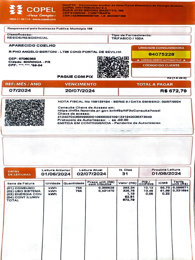 Comprovante Residencia | PDF