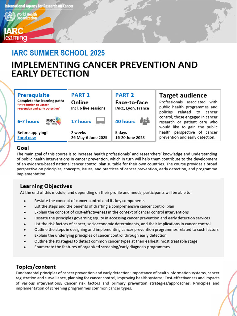 2025_Prevention_Module_Overview | PDF | Cancer | Public Health