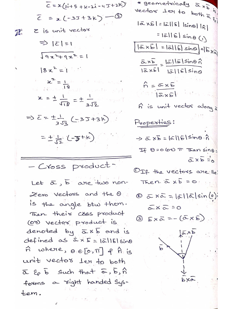 Cross Product | PDF