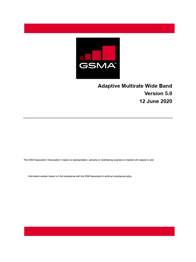 Adaptive Multirate Wide Band | PDF | Telecommunications | Information ...