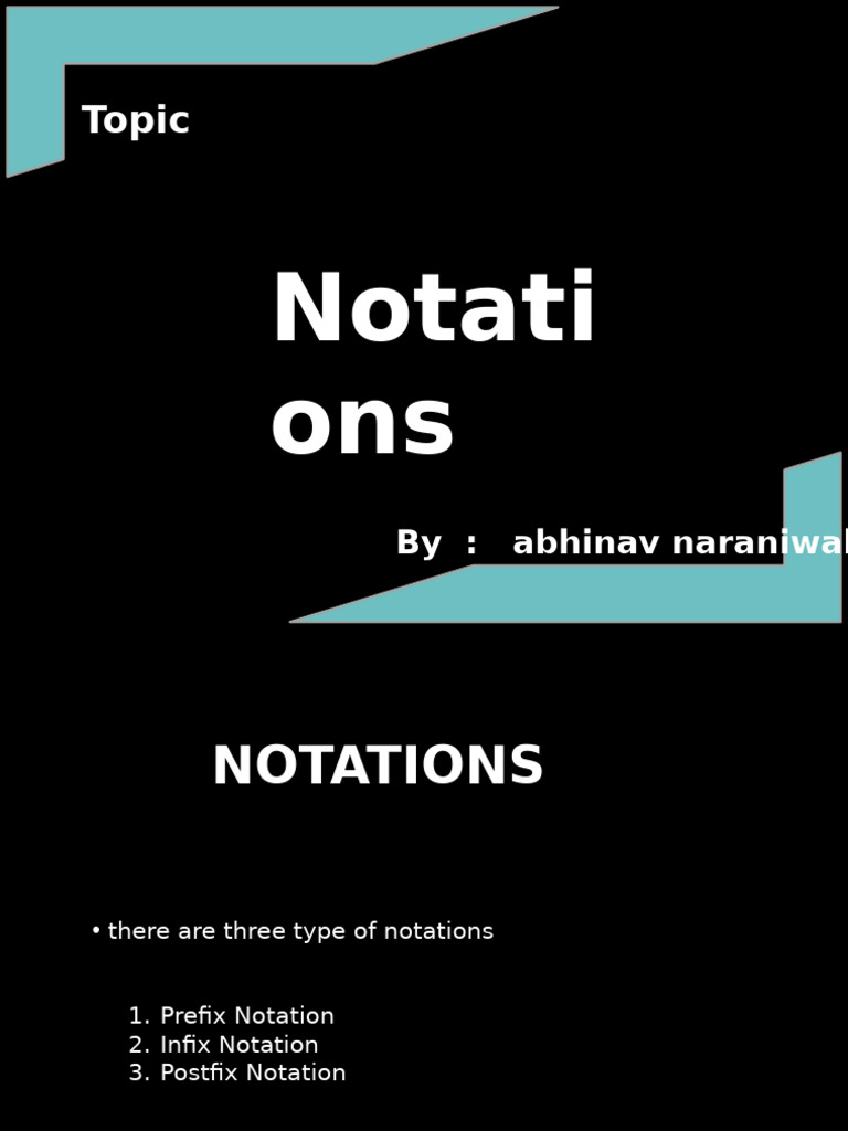 Understanding Expression Notations | PDF