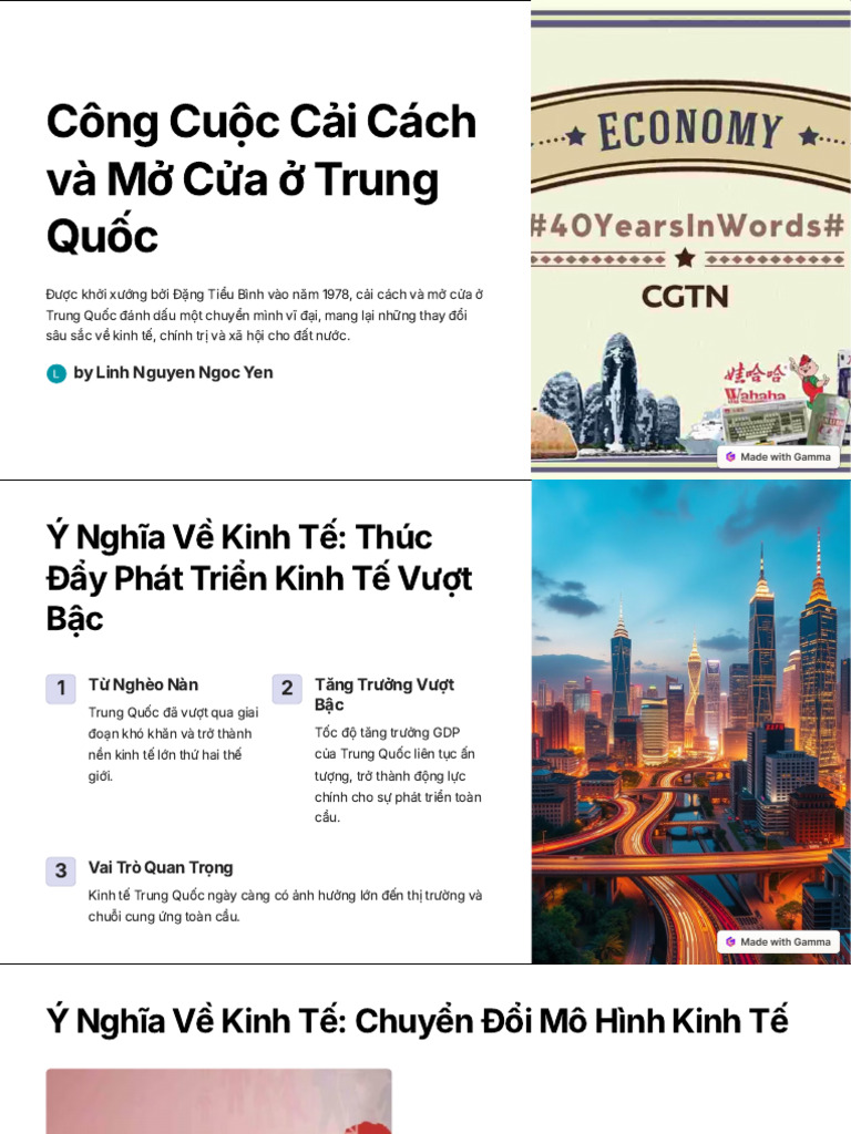 Cong Cuoc Cai Cach Va Mo Cua o Trung Quoc | PDF