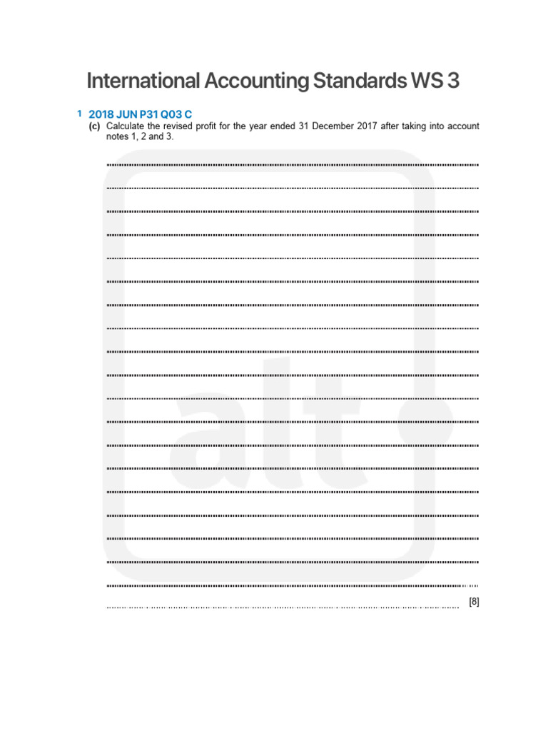 1-International Accounting Standards Worksheet 3 - A Level Accounting ...