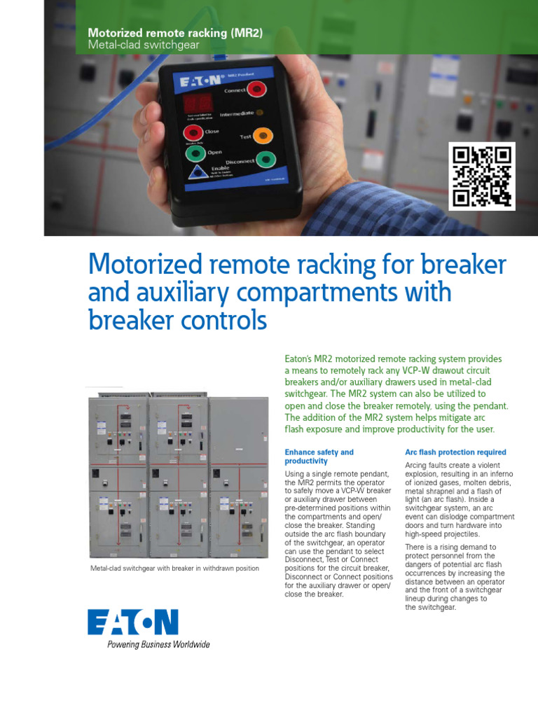 mr2 Remote Racking Pa02200004e | PDF | Power Engineering | Electric Power
