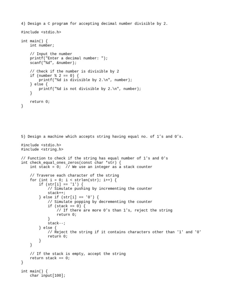 TOC EXP | PDF | Integer (Computer Science) | Software Engineering