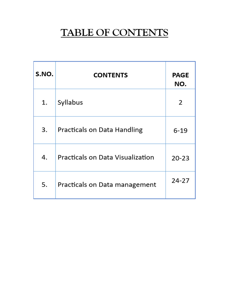 Table of Contents (Ip Prac) | PDF