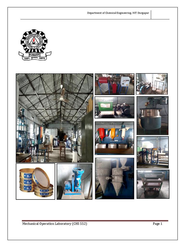 Mechanical Operation Lab | PDF | Mill (Grinding) | Experiment