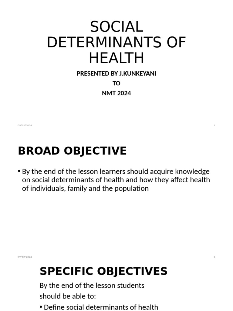 Social Determinants of Health. | PDF | Poverty | Poverty & Homelessness