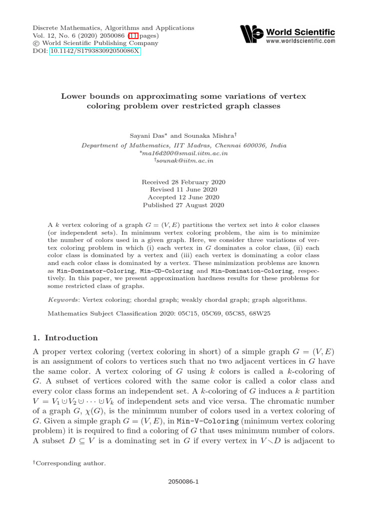 Lower bounds on approximating some variations of vertex coloring problem over restricted graph ...