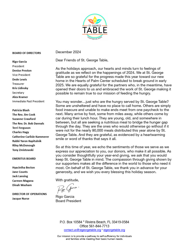 Letterhead With 2024 EOY Appeal President Signature | PDF