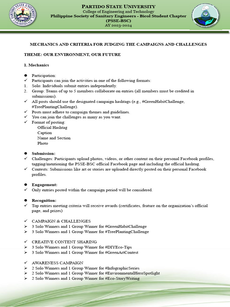 Mechanics and Criteria For Judging | PDF | Creativity | Human Communication