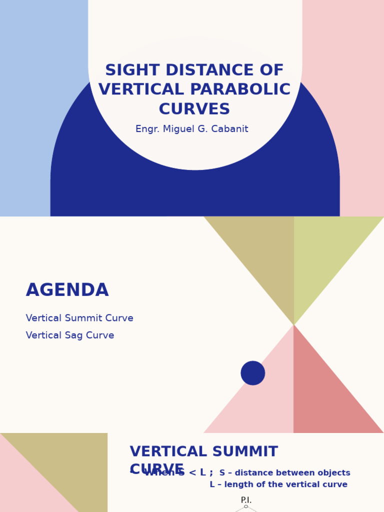 05 CE331 Sight Distance Vertical Summit Curve | PDF | Geometry ...