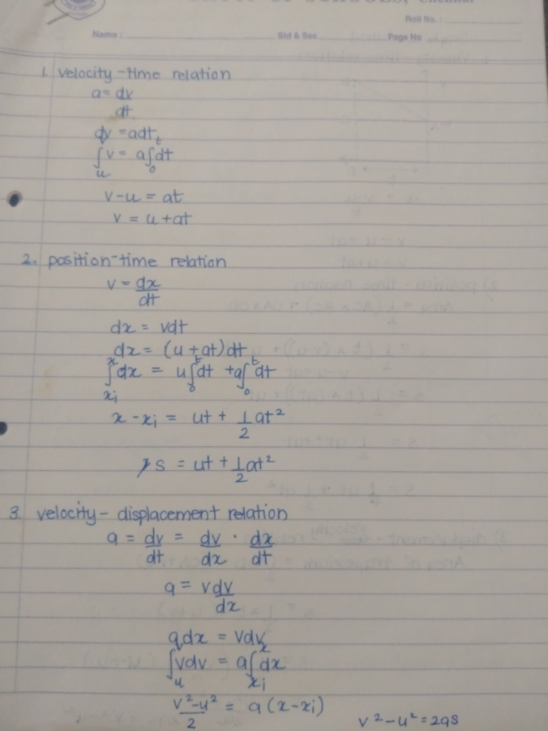 Class 11 CH 1-5 Derivations | PDF