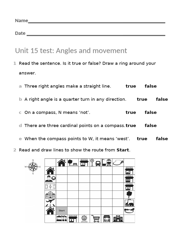 Y3 Angles and Movements | PDF | Angle