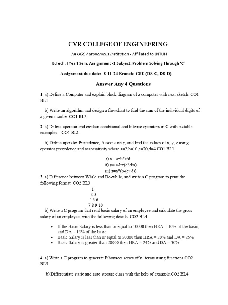 Psc Assignment 1 | PDF | Mathematical Logic | Computing