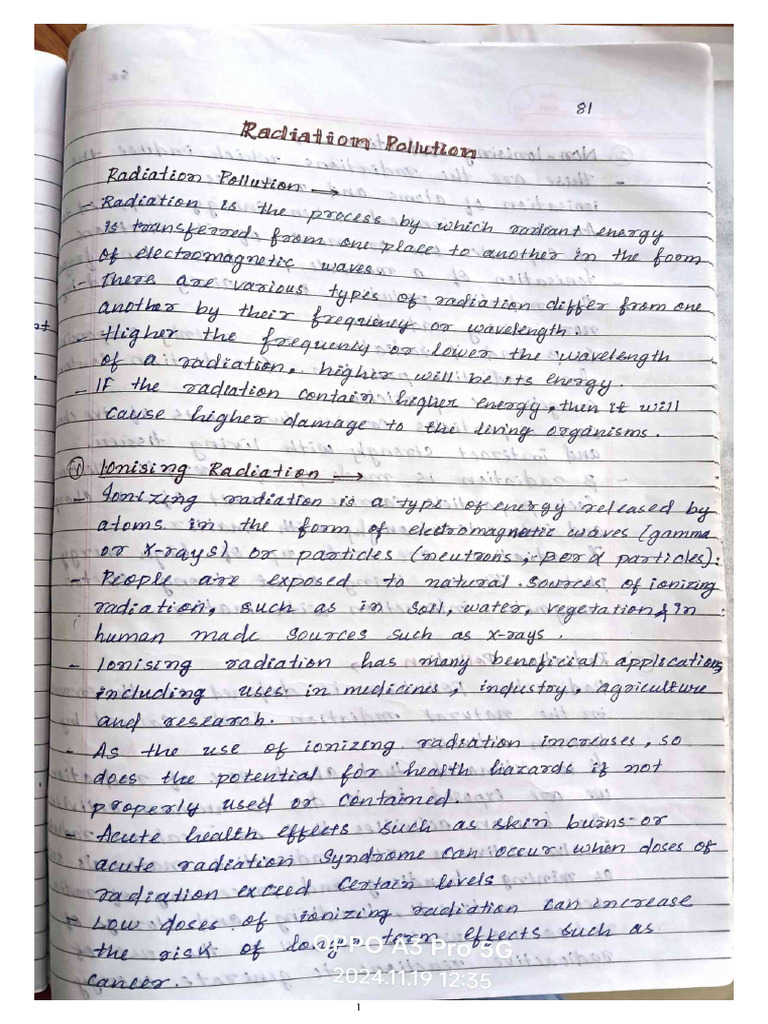 Radiation Pollution | PDF