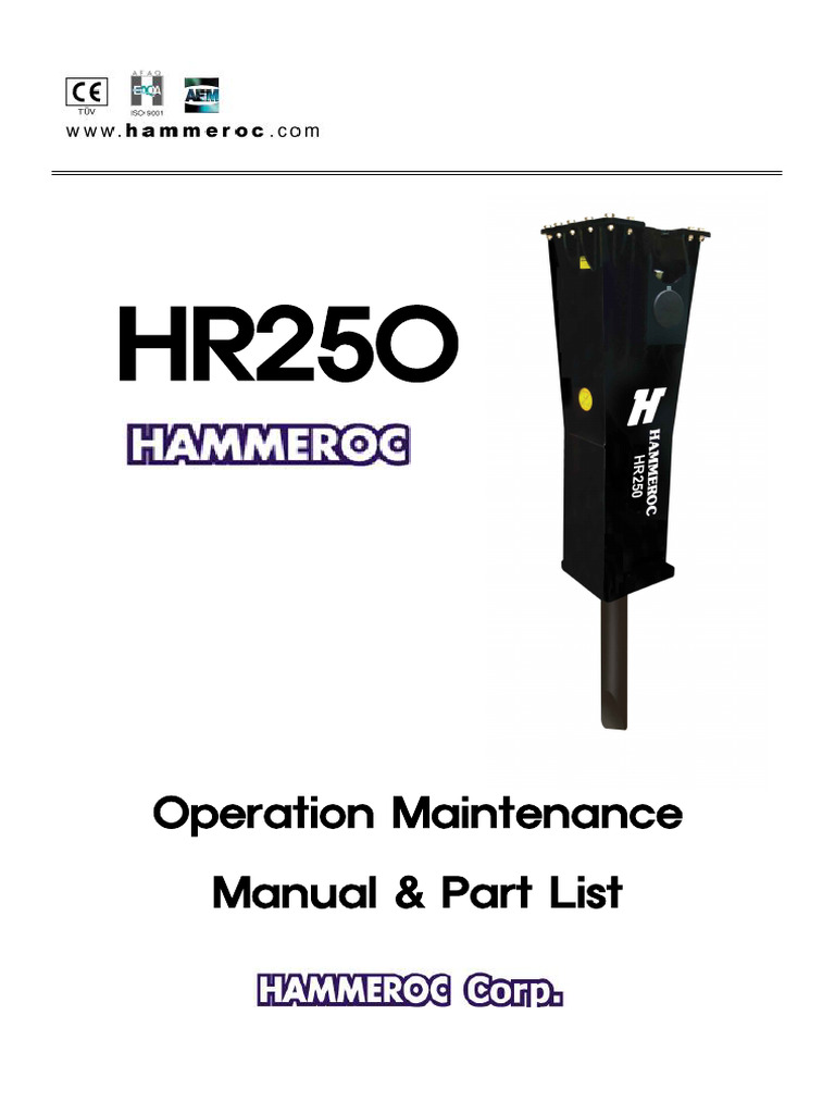 HR250 Manual | PDF | Screw