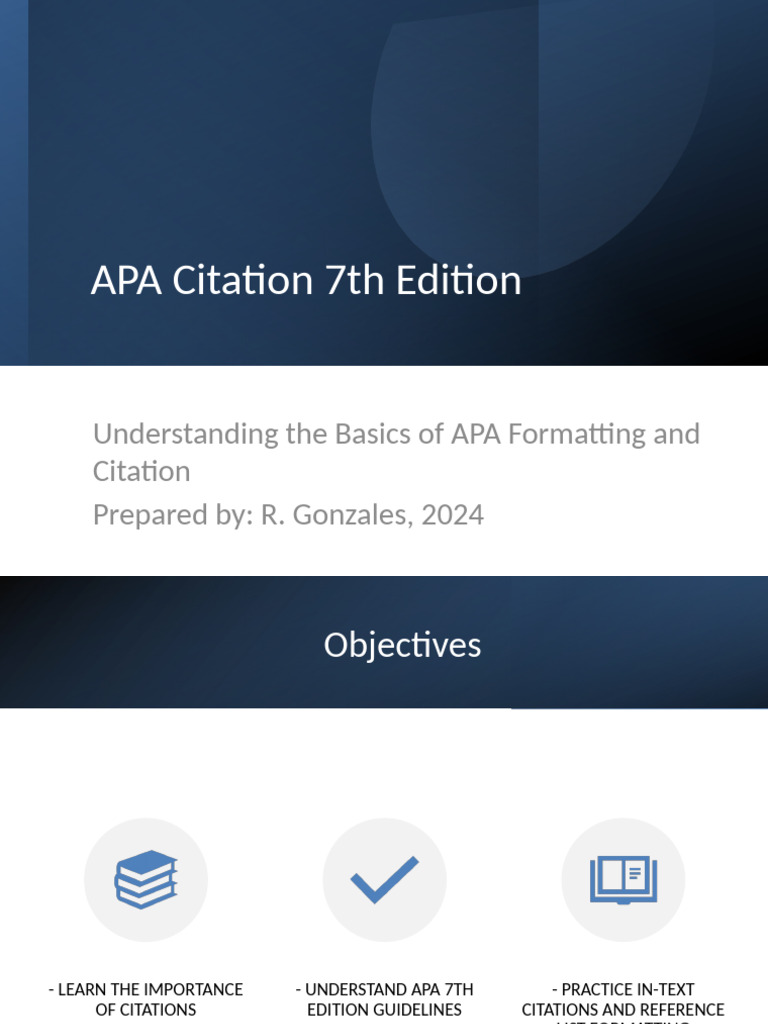 APA Citation 7th Edition-R.-gonzales | PDF | Citation | Apa Style