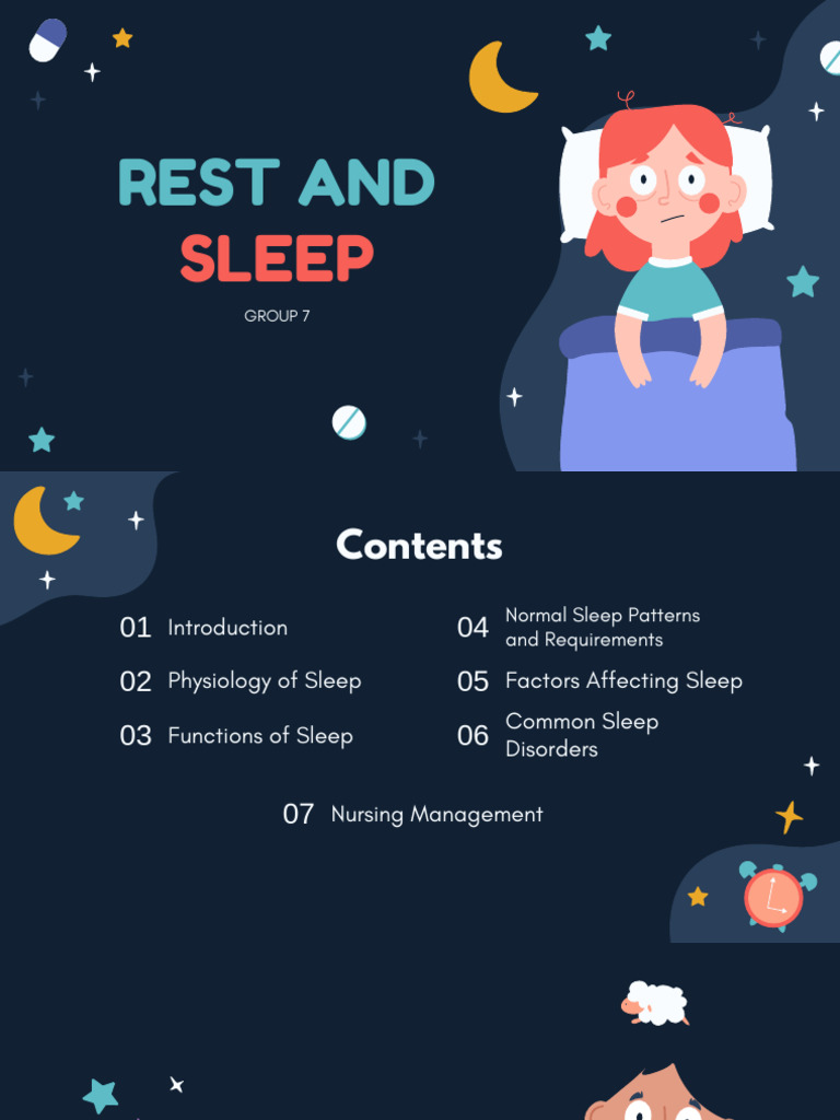 REST-AND-SLEEP-GROUP-7 | PDF | Sleep | Insomnia
