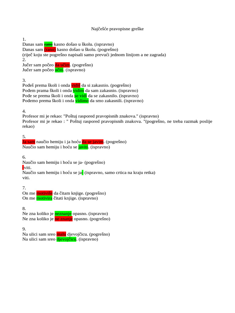Najšešće pravopisne greške - pismeni rad_2ac3e2fa-9273-43de-aaf6 ...