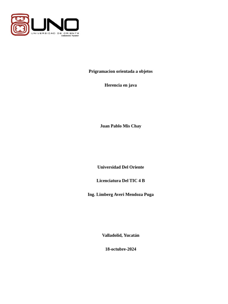 Herencia en Java | PDF