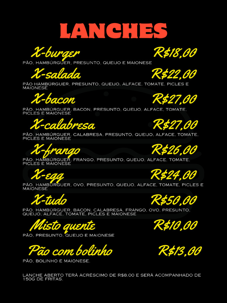 Lanches | PDF
