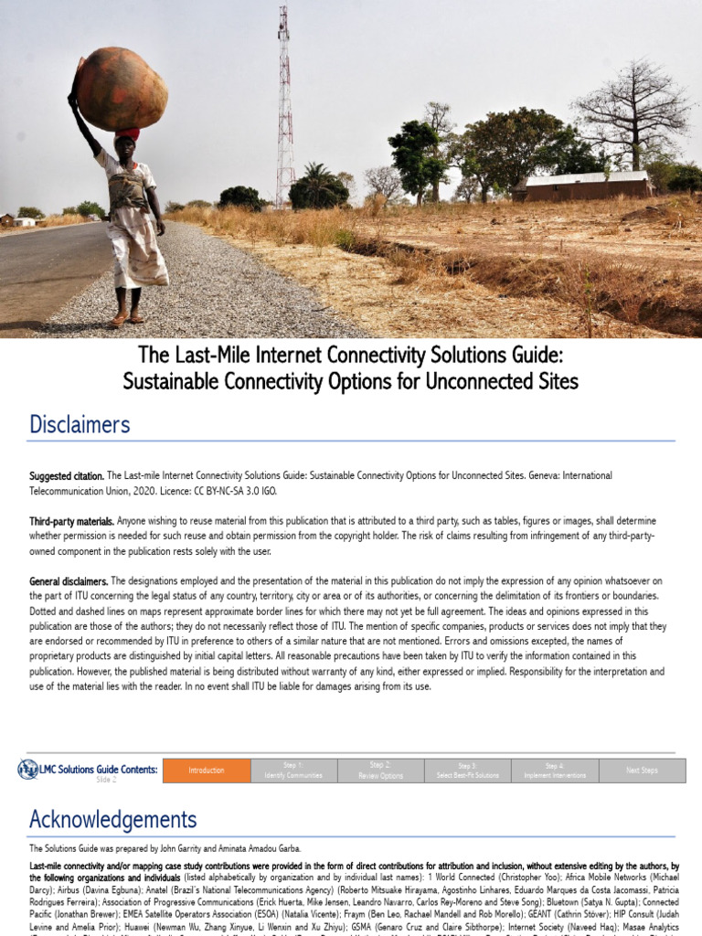 ITU Last-Mile Internet Connectivity Solutions Guide - Slides - WtPhotos ...
