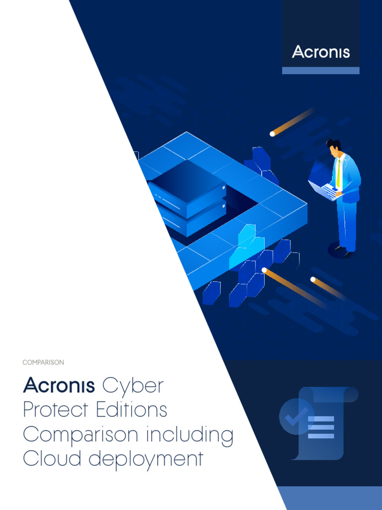 Data Sheet Acronis Cyber Protect Edition Comparison EN US | PDF | Backup | Cloud Computing