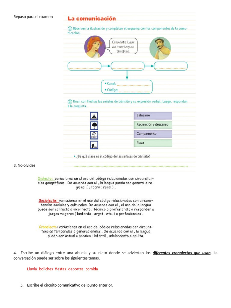 Repaso para El Examen | PDF
