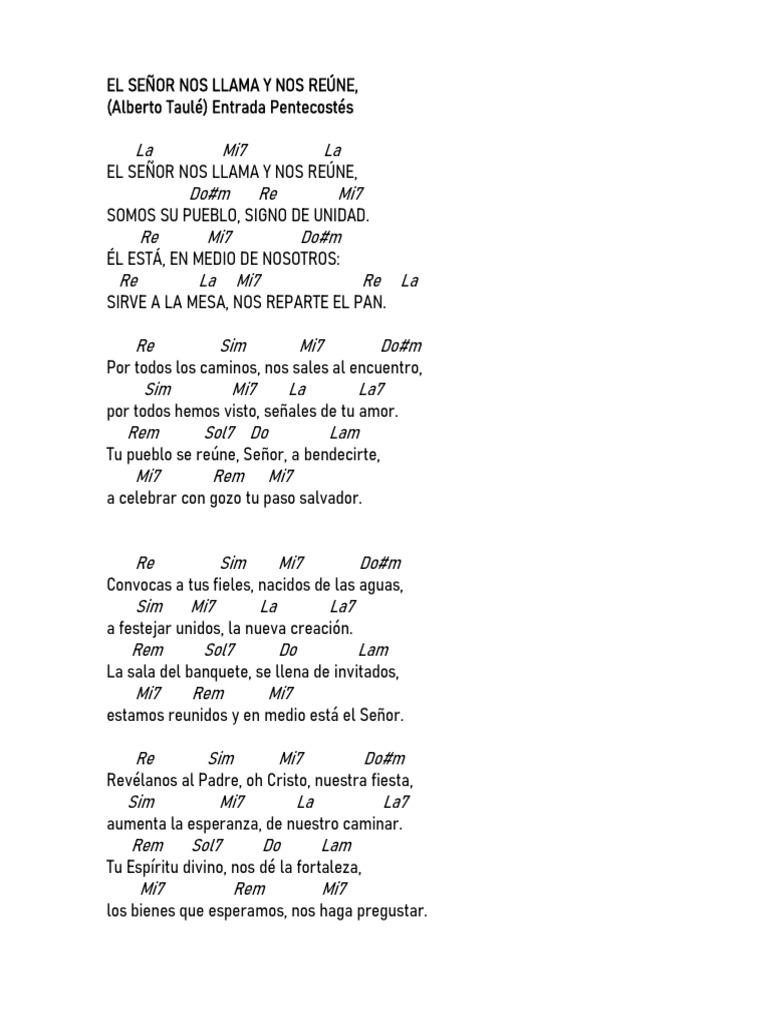 El Señor Nos Llama | PDF