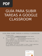 Tutorial - Subir Tareas A Classroom | PDF