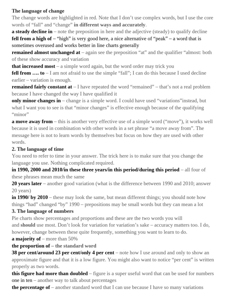 20 SET Language of chanGE | PDF | Percentage | Clause