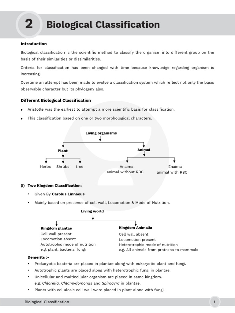 Biological Classification 4.0 | PDF | Bacteria | Cell (Biology)