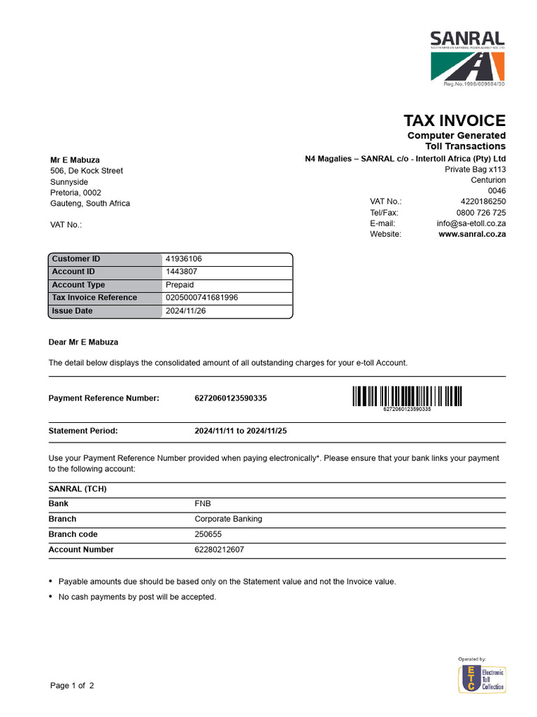 TI74168199_TaxInvoice | PDF | Value Added Tax | Invoice