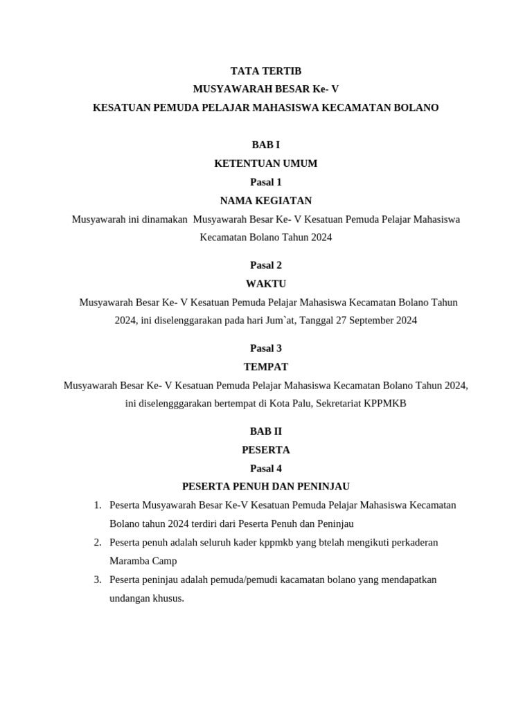 Tatib Mubes 2024 | PDF